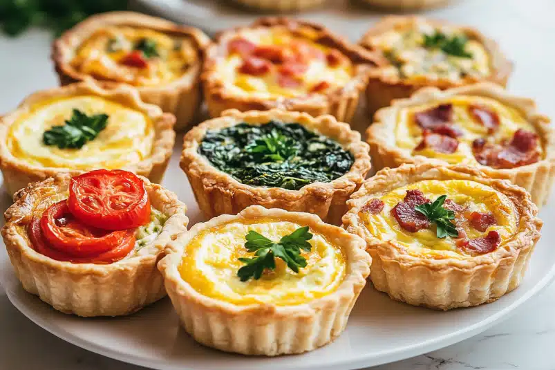 Mini Quiches with Assorted Fillings: A Perfect Party Snack!
