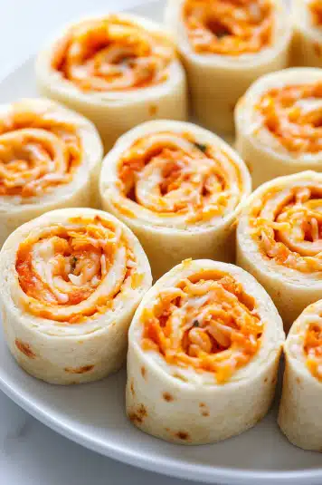 Easy Fiesta Roll Ups (Mexican Pinwheels Recipe)