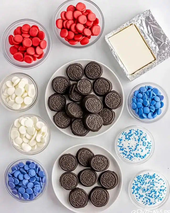 4th of July Oreo Balls