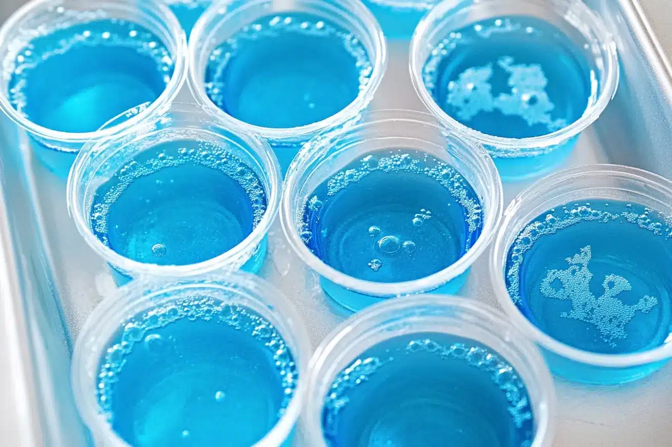 Boozy Red, White & Blue Jello Shots for July 4th