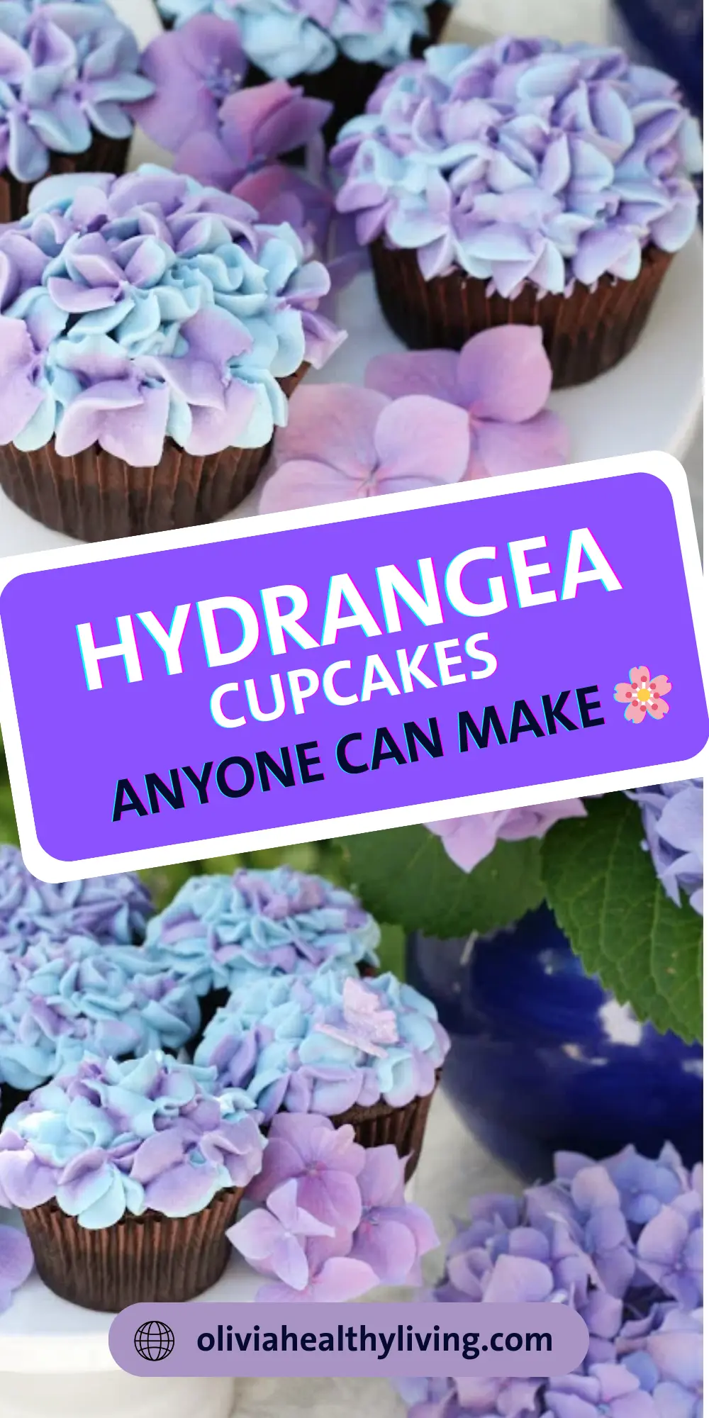 Stunning Hydrangea Cupcakes That Anyone Can Make