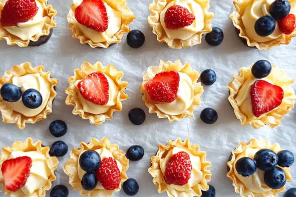 Easy Cheesecake Phyllo Cups Recipe - Ready in 30 Minutes