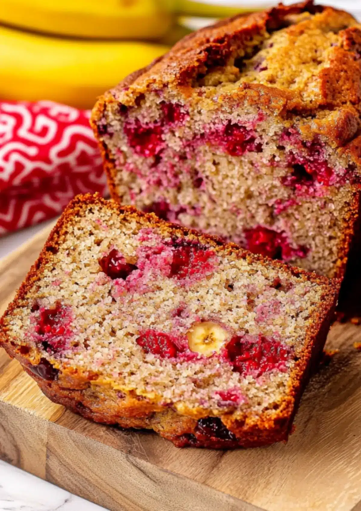 Easy Raspberry Banana Bread Recipe