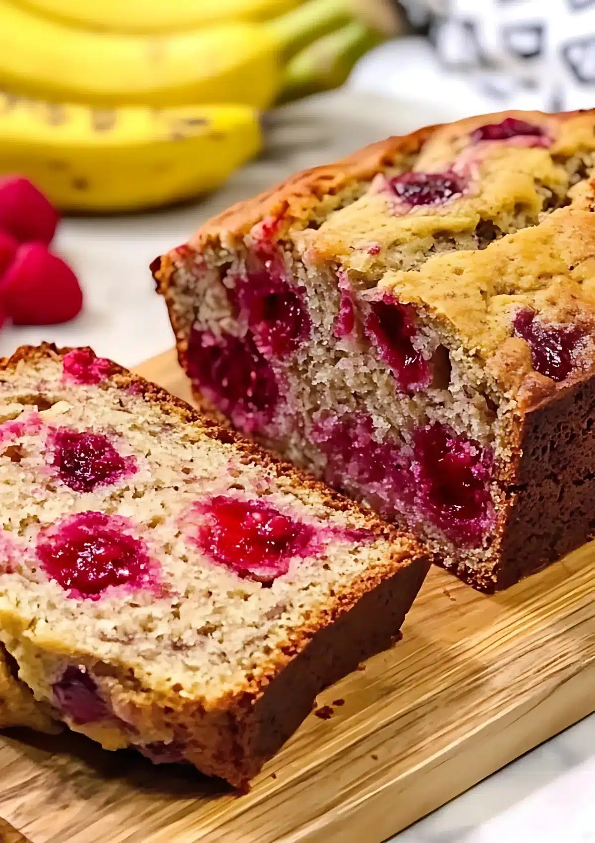 Easy Raspberry Banana Bread Recipe