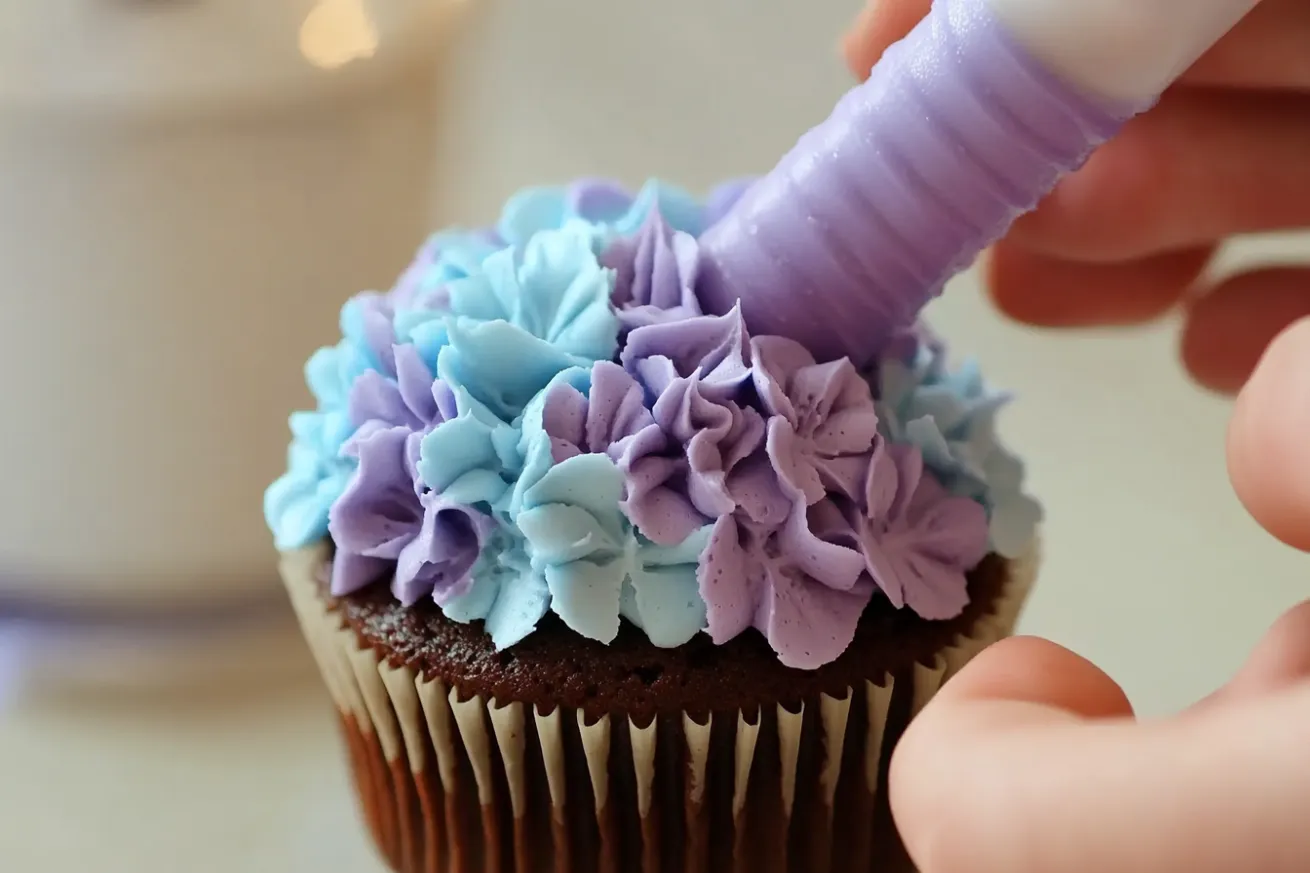 Stunning Hydrangea Cupcakes That Anyone Can Make