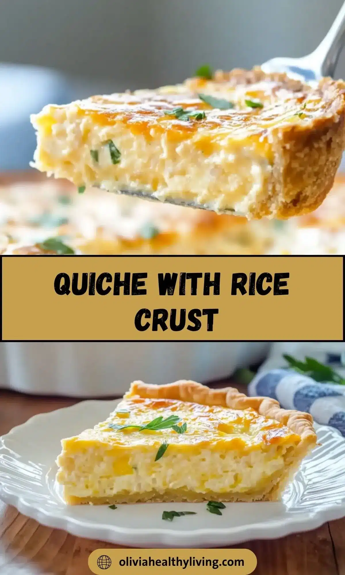 Easy Quiche with Rice Crust Recipe (Gluten-Free & Simple!)