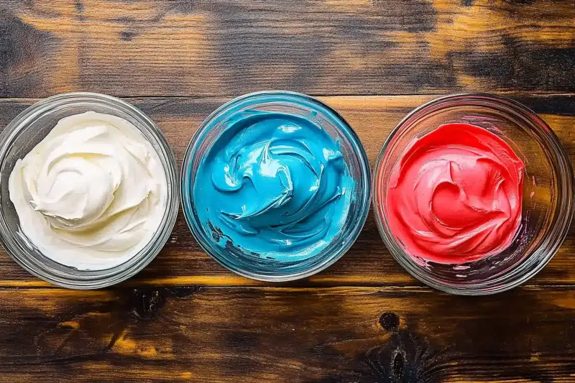 Easy Red White and Blue Ice Cream Recipe