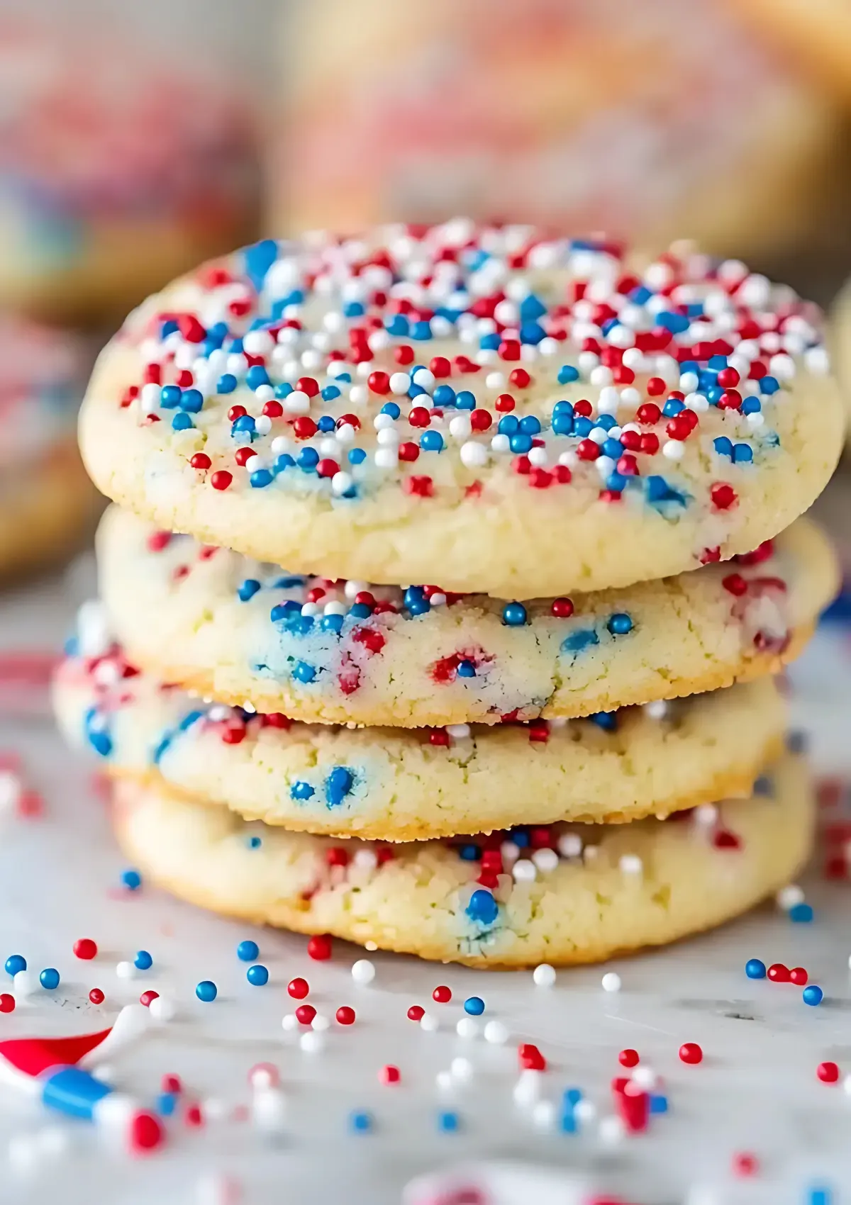 Star-Spangled Sprinkle Cookies: The Perfect Fourth of July Treat