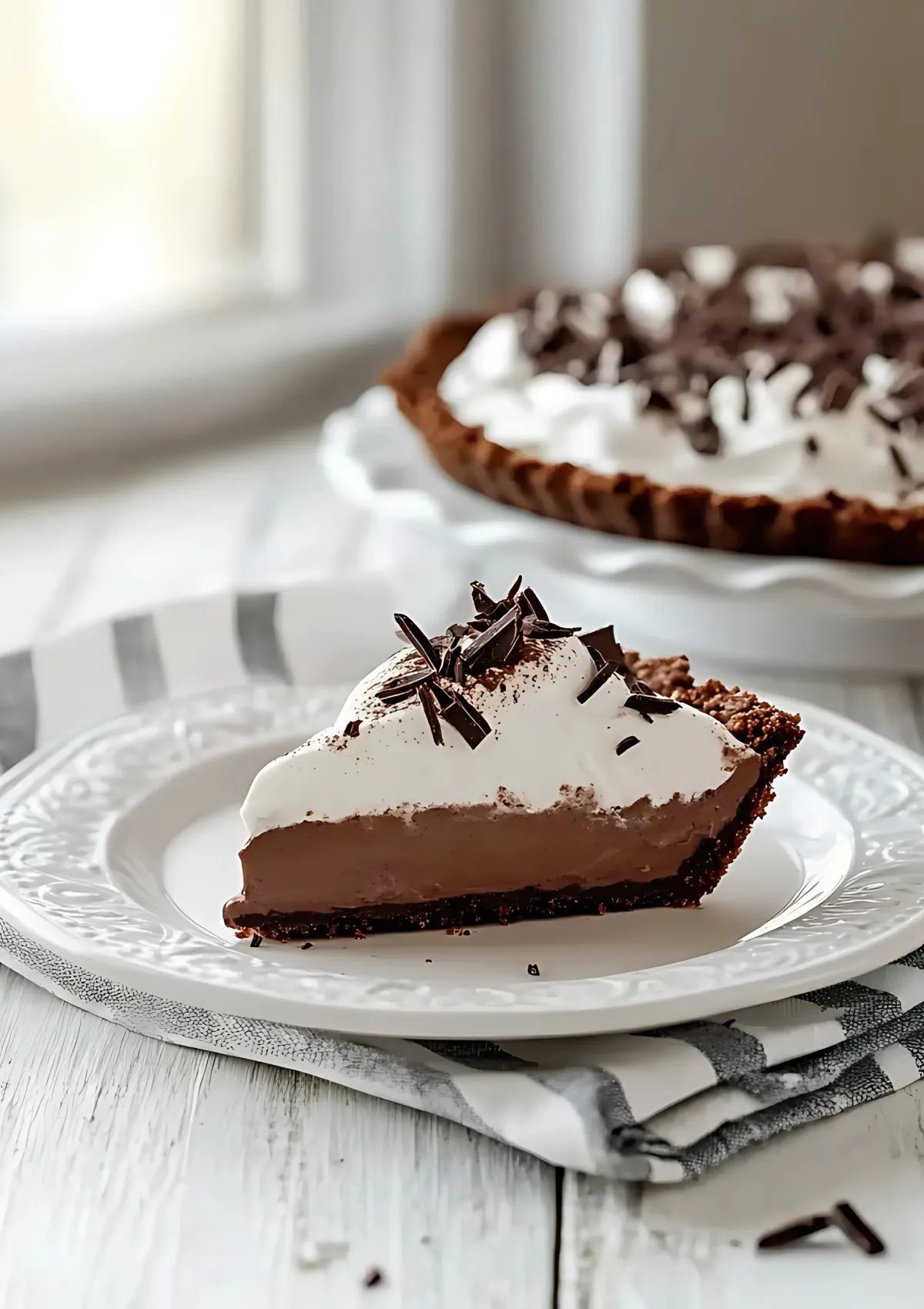 No-Bake Chocolate Pie (3 Ingredients)