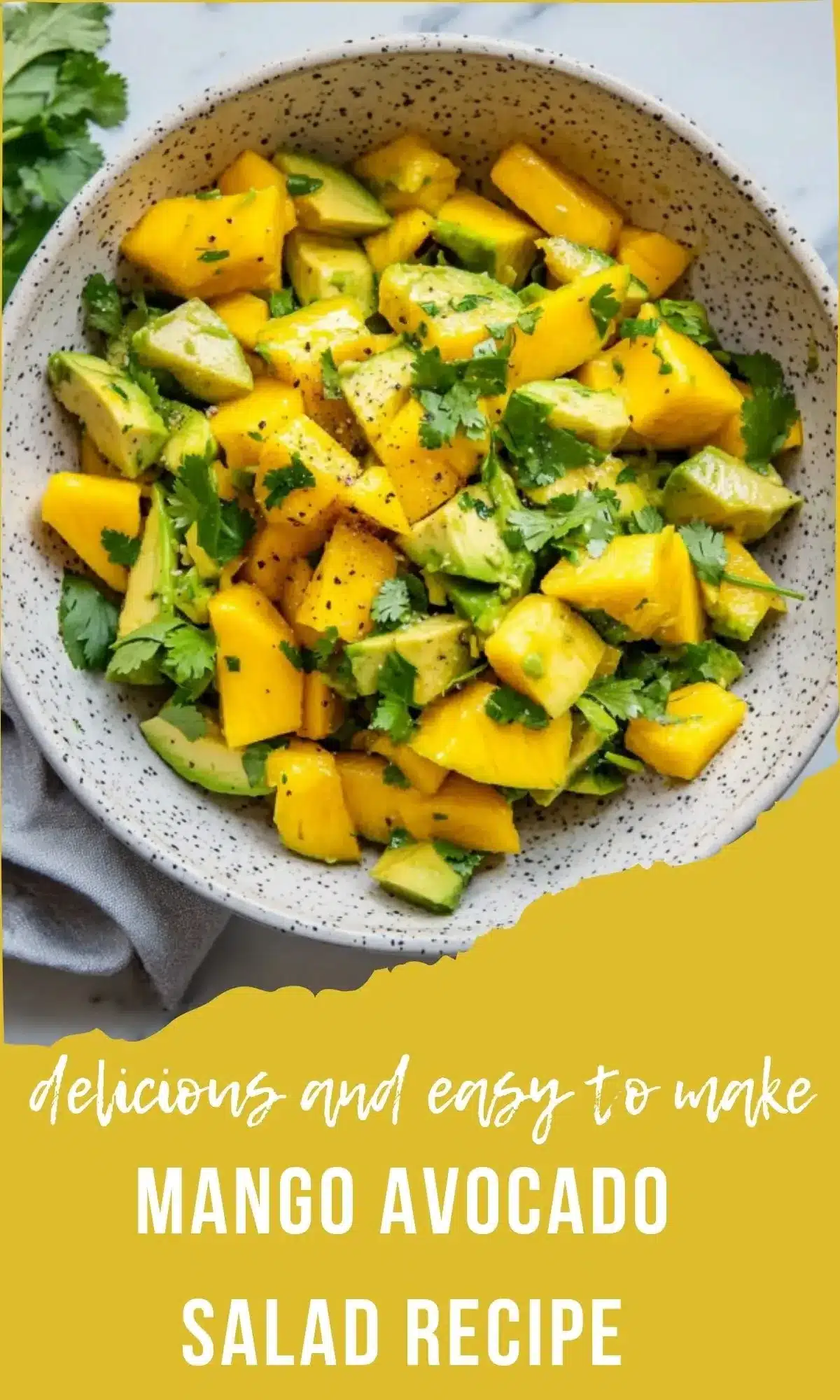 Fresh Mango Avocado Salad Recipe | 10-Minute Healthy Side Dish