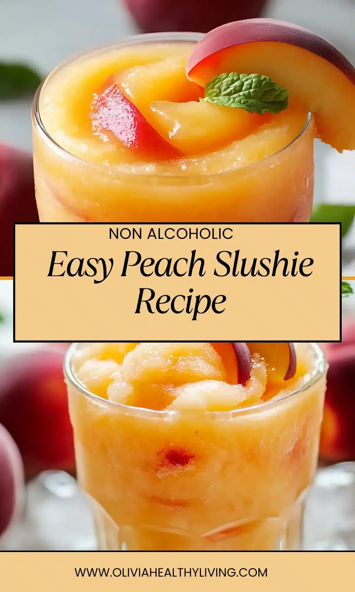 Perfect Summer Peach Slushie Recipe