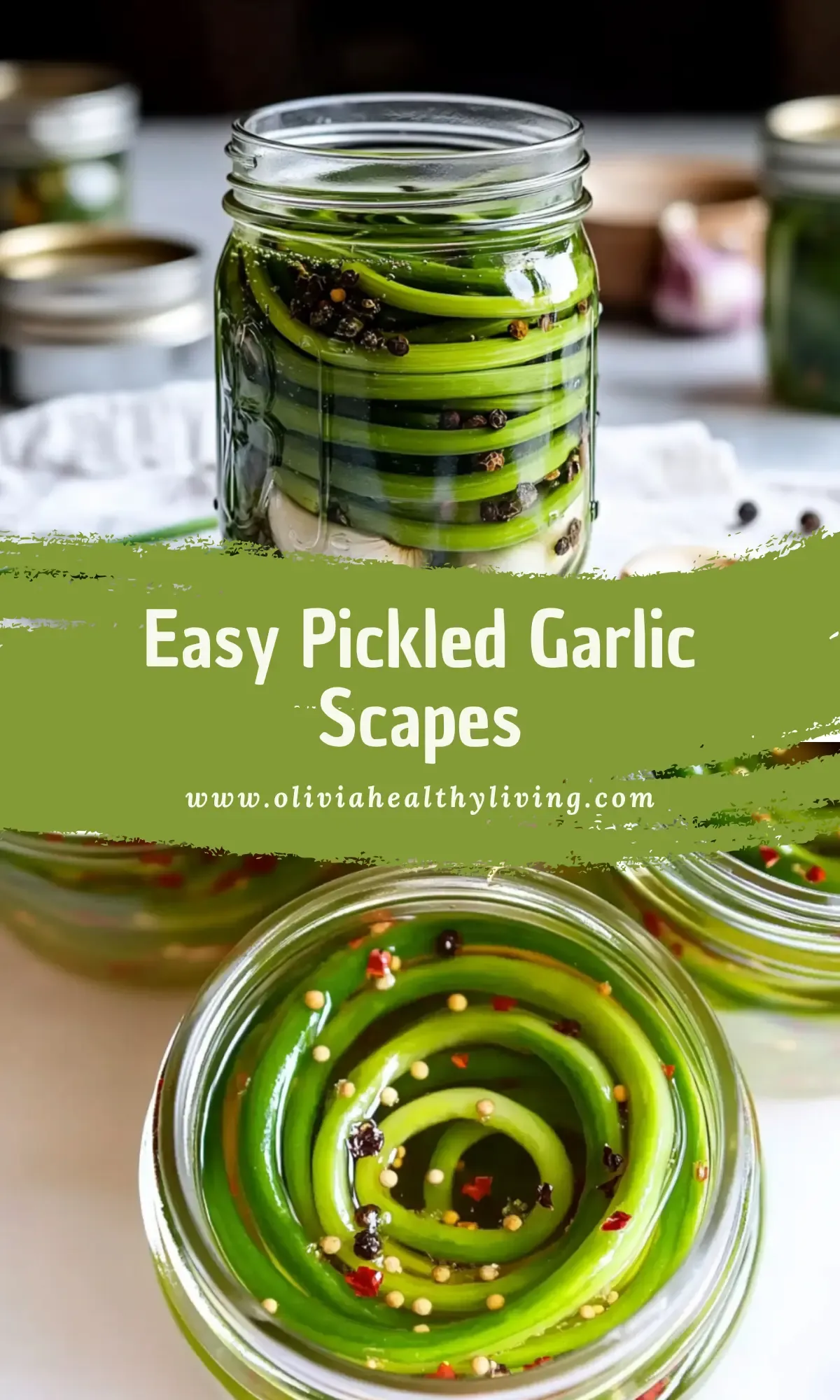 Easy Pickled Garlic Scapes Recipe
