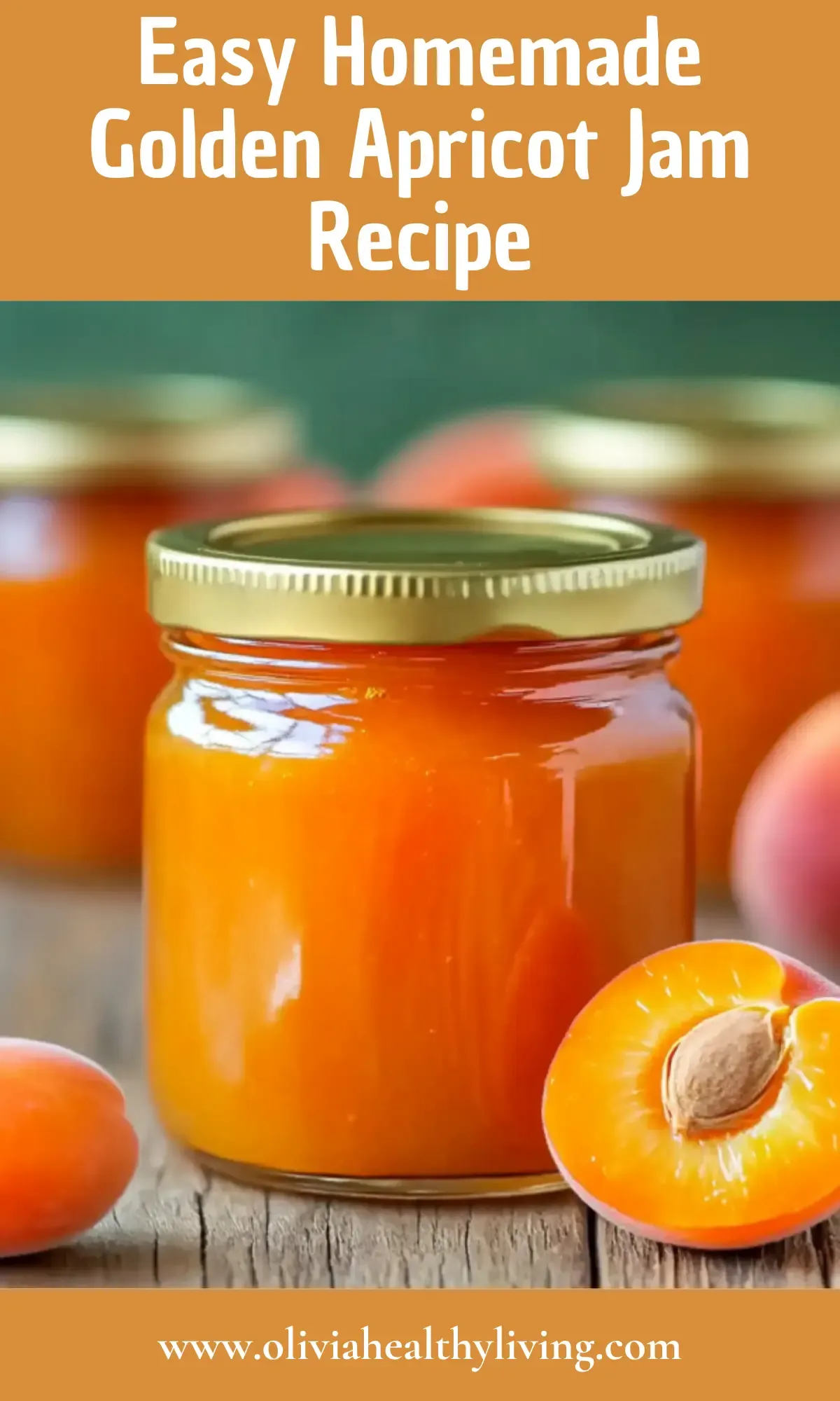 Apricot Jam Recipe thst is Easy Homemade - Golden & Delicious