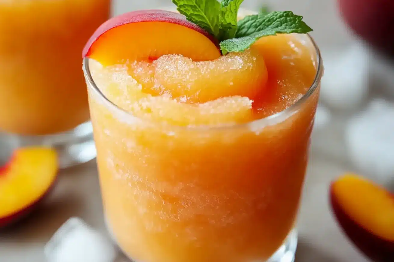 Perfect Summer Peach Slushie Recipe