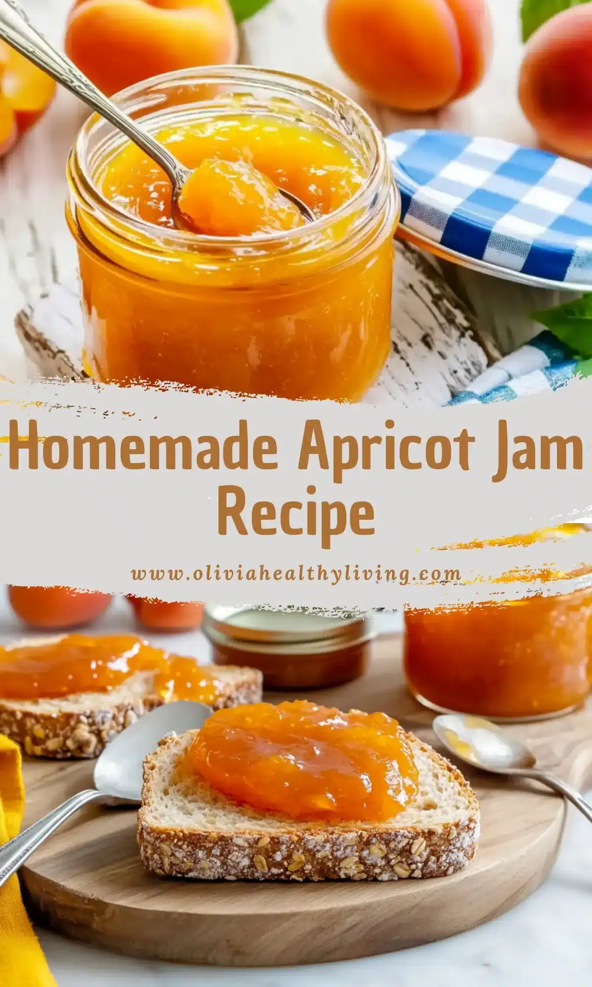 Apricot Jam Recipe thst is Easy Homemade - Golden & Delicious