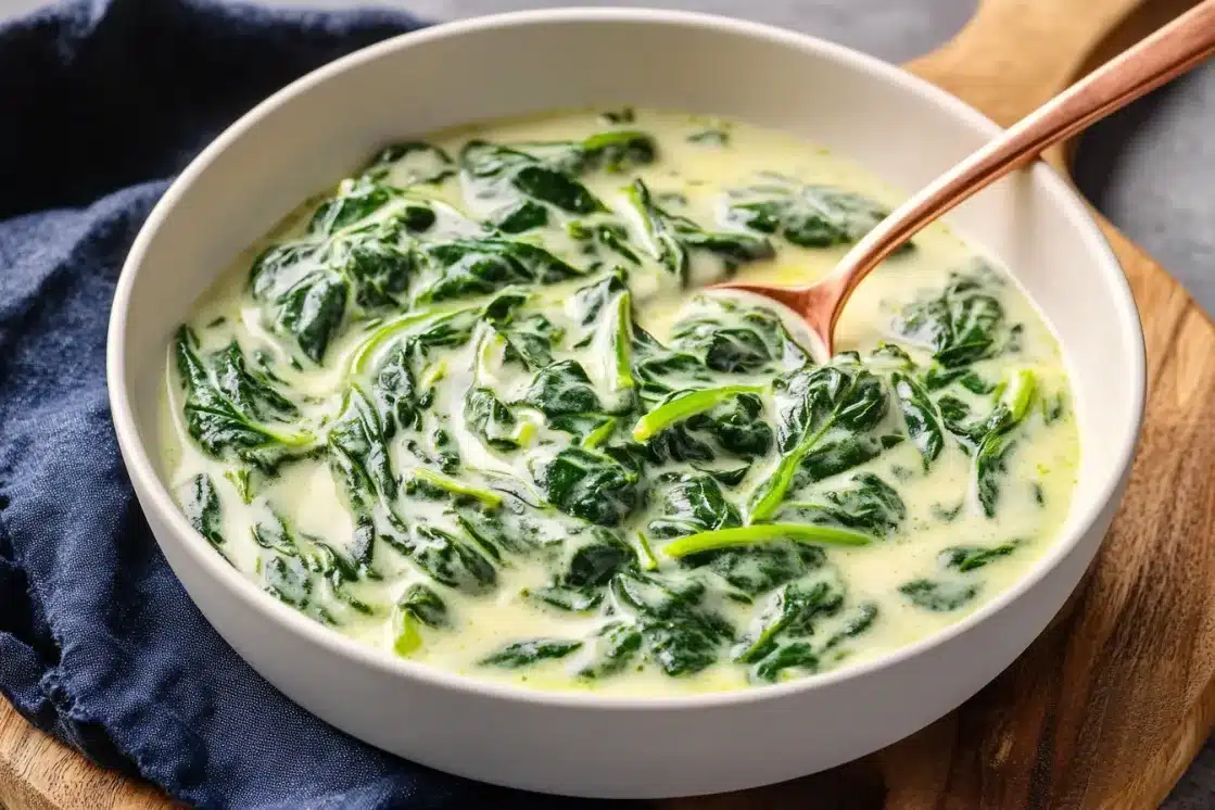 Easy Dairy Free Creamed Spinach Recipe (Ready in 20 Minutes!)