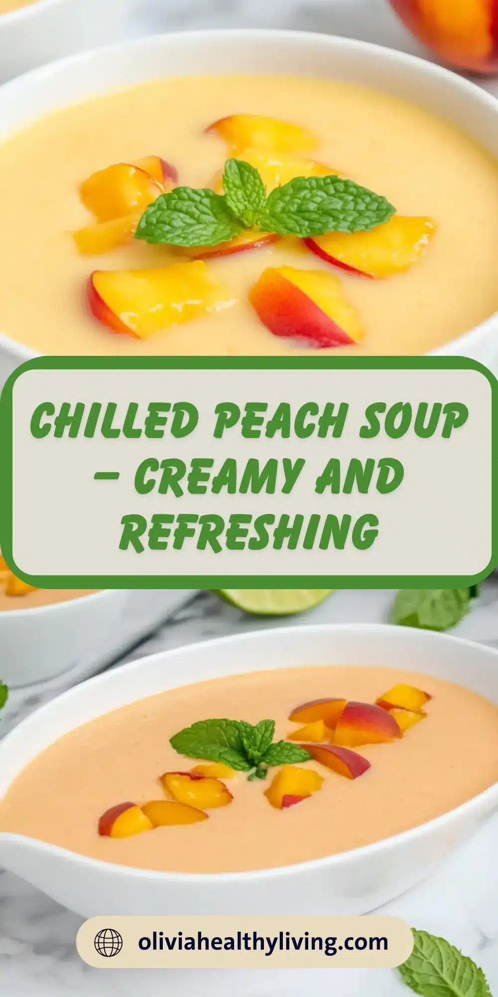Easy Chilled Peach Soup Recipe - Refreshing Summer Appetizer