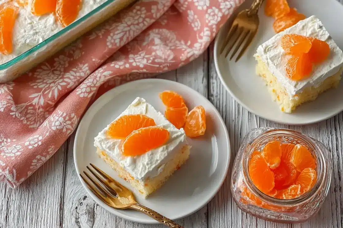 Orange Creamsicle Poke Cake Recipe - Easy Summer Dessert