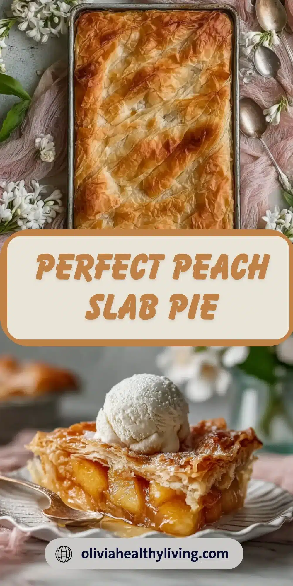 Peach Slab Pie Recipe - Easy Phyllo Dessert for Crowds