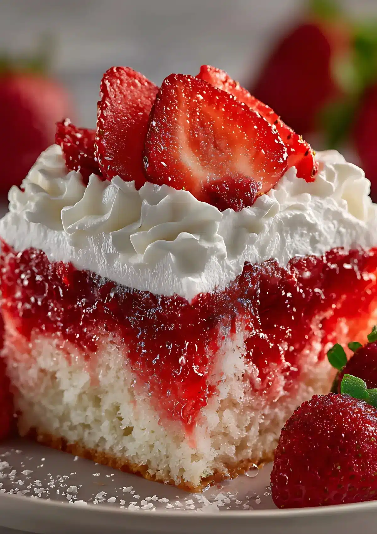 Easy Strawberry Poke Cake Recipe (Just 3 Ingredients!)