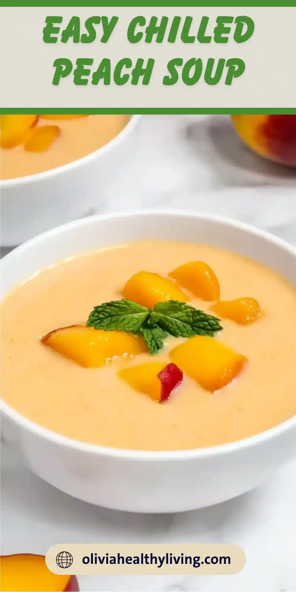 Easy Chilled Peach Soup Recipe - Refreshing Summer Appetizer