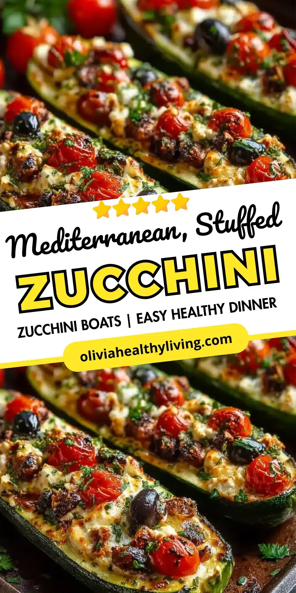 Mediterranean Stuffed Zucchini Recipe
