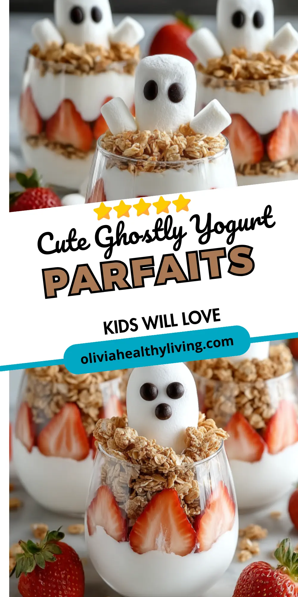 ghostly yogurt parfaits