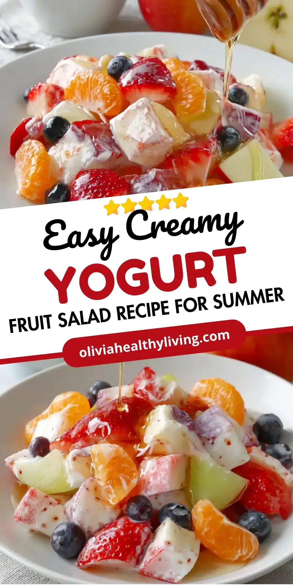 Perfect Creamy Yogurt Fruit Salad