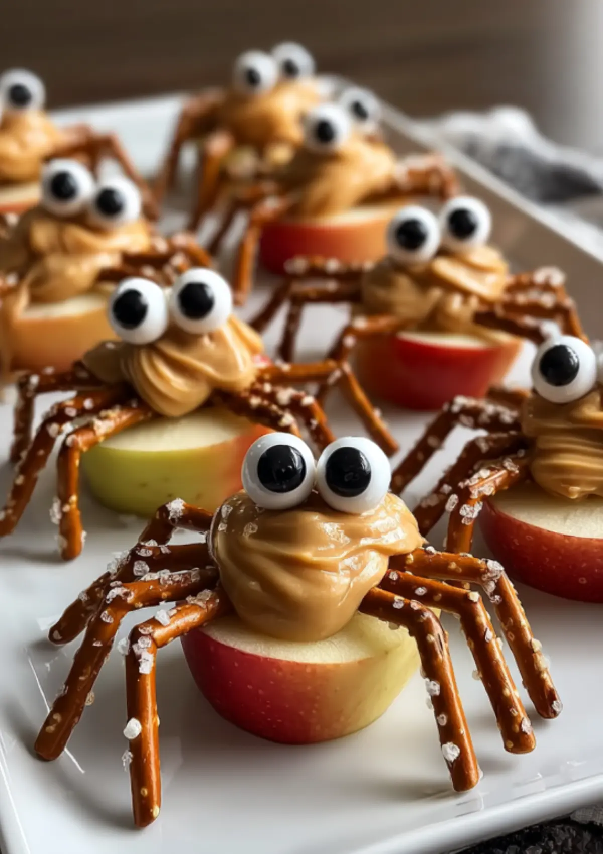 Apple Spiders Halloween Snack Made Simple