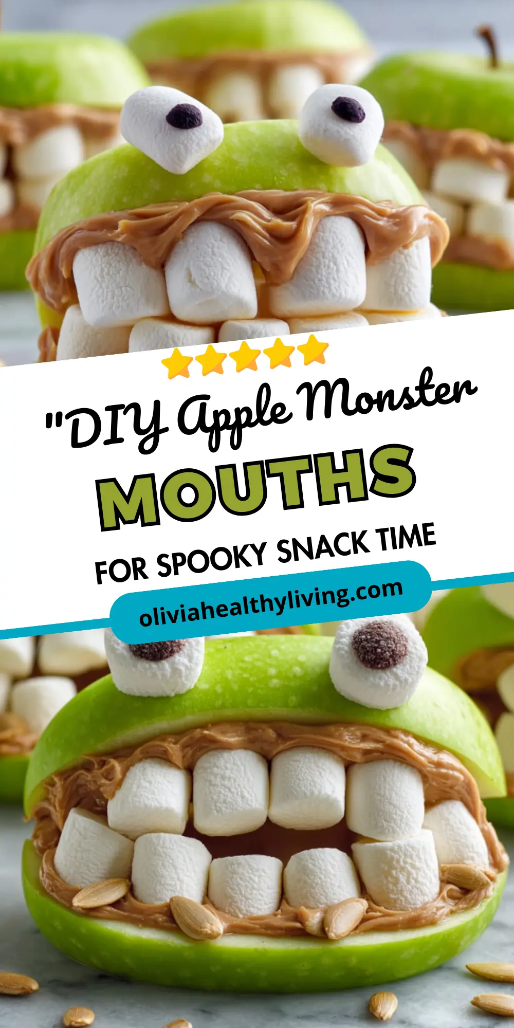 Apple Monster Mouths That'll Make Kids Smile