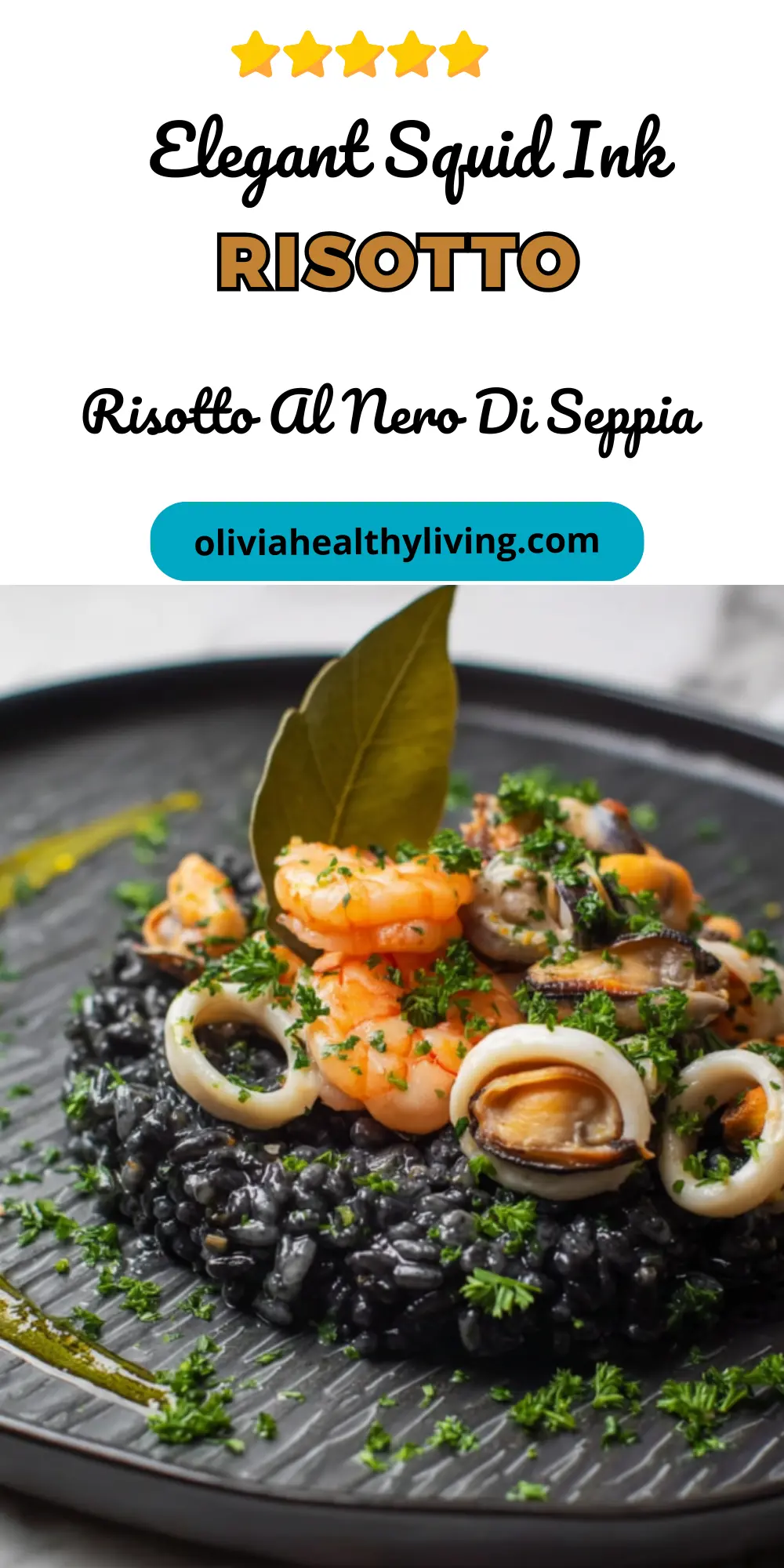 squid ink risotto